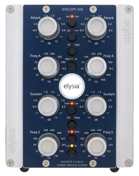 elysia nvelope qube 500 Series Transient Shaper Module w/ Desktop Chassis | Red Beard Pro Audio