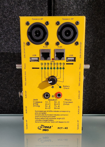 Pyle Pro PCT-40 Cable Tester | Red Beard Pro Audio