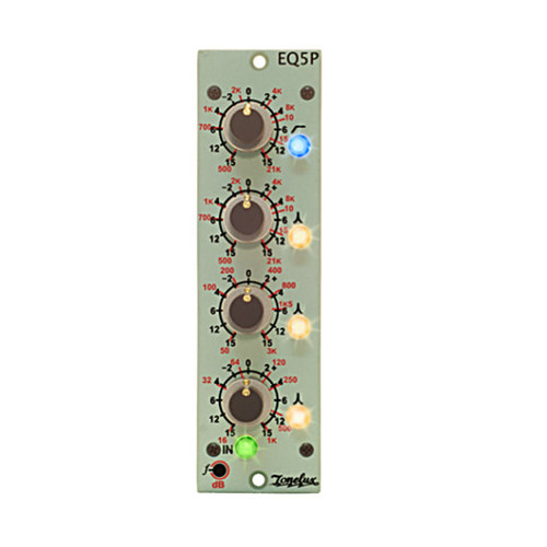 Tonelux EQ5P Discrete Parametric 500 Series Equalizer | Red Beard Pro Audio