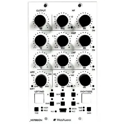 WesAudio Hyperion 500 Series Stereo Analog Equalizer with Digital ...