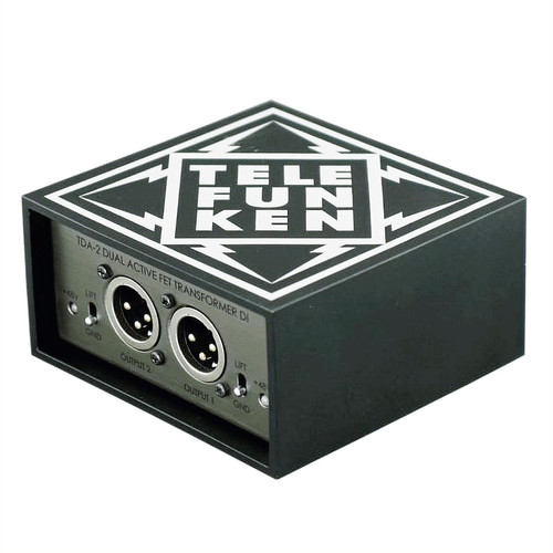 Telefunken TDA-2 Dual-Channel Active Direct Box | Red Beard Pro Audio