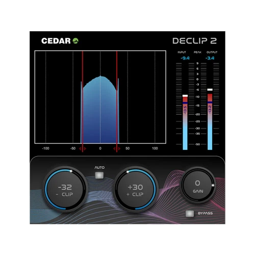 CEDAR Declip 2 - Clipped Audio Removal Plug-In | Red Beard Pro Audio