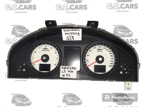 VE HSV E1, E2 - INSTRUMENT CLUSTER / SPEEDO HOLDEN COMMODORE GENUINE GM ...