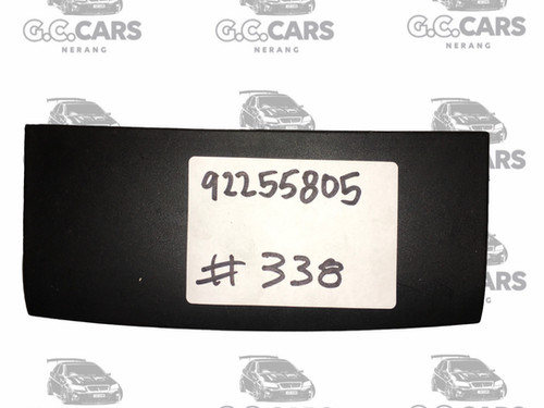 HOLDEN COMMODORE Centre Console Rear Trim Lower Panel Black Commodore ...