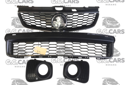 HOLDEN COMMODORE GENUINE GM S2 VE SV6 SS SSV FRONT BUMPER GRILL SET ...