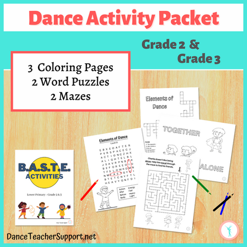Dance Activity Pack (2nd & 3rd Grade) | DanceTeacherSupport