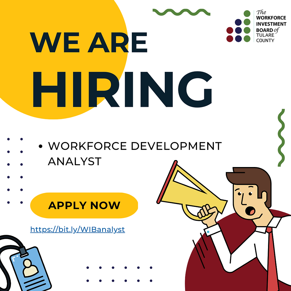 Join Our Team as a Workforce Development Analyst and Help Shape Tulare ...