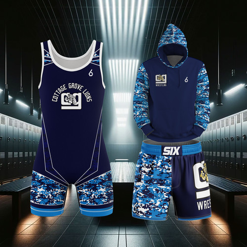 CGW Blue Team Kit (Hoodie) | Six Wrestling