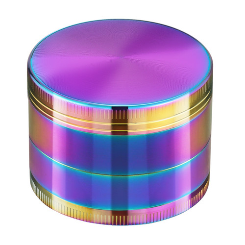 Golden Bell 4-Piece 2" Herb Grinder Rainbow Without LOGO - Alloy ...