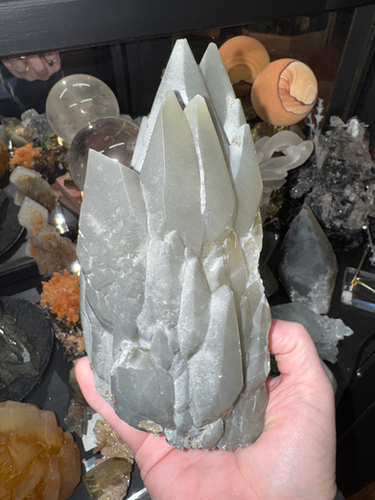 Dragon scale calcite w/chalcopyrite | The Green Cauldron