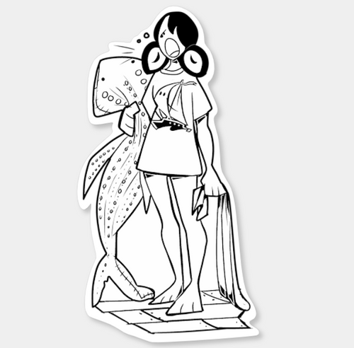Sleepy Lulu Sticker | ghostboat
