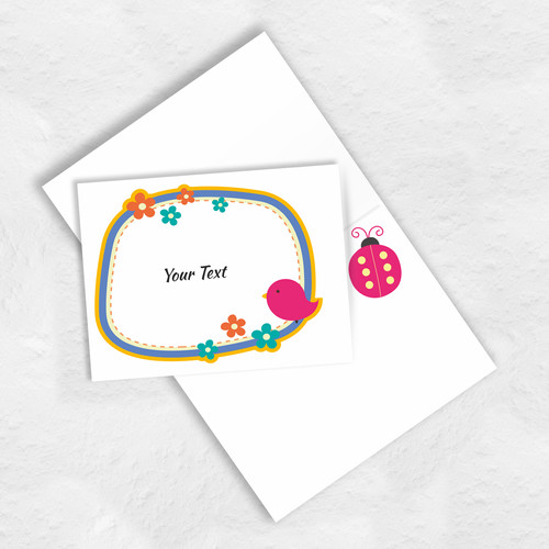 Customized FOLDED Gift Tags with your Name/Message/Quotes | BrownCloud