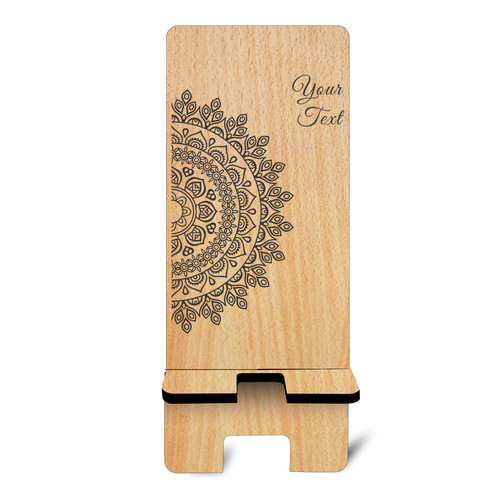 Customized Wooden(MDF)Mobile stand/Holder with Name/Text/Quote/logo ...