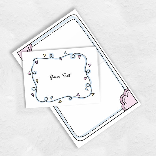 Customized FOLDED Gift Tags with your Name/Message/Quotes | BrownCloud