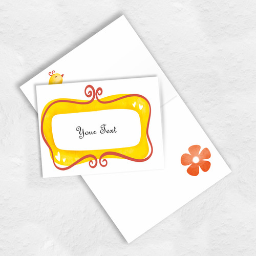 Customized FOLDED Gift Tags with your Name/Message/Quotes | BrownCloud