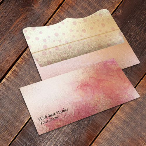 Customised Shagun Envelope Pearl finish card with inside printing ...