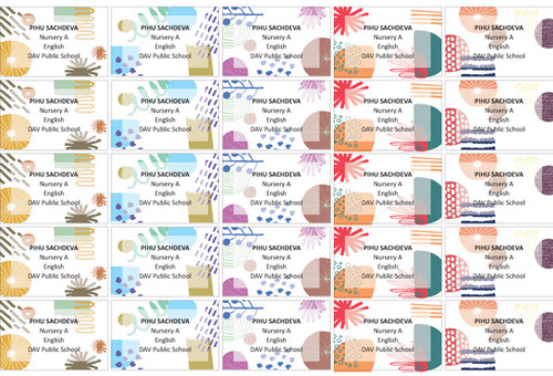 Personalized Copy Labels for School Notebooks | BrownCloud