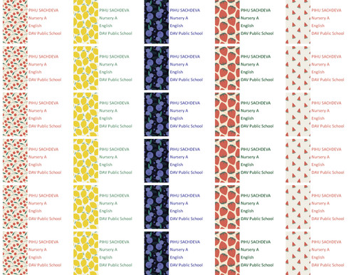 Personalized Copy Labels for School Notebooks | BrownCloud