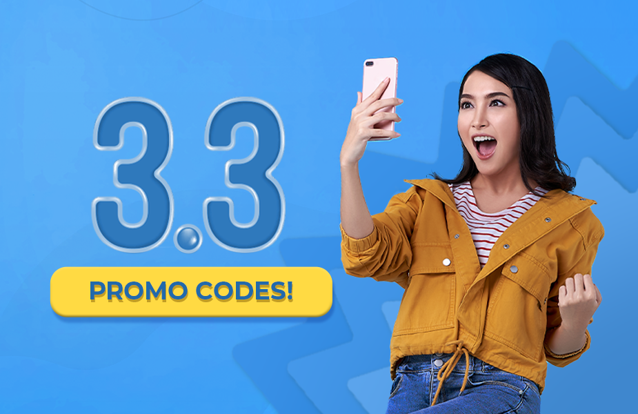 Triple-tripleng promo codes na mapapa-instant checkout ka ngayong 3.3 Sale!