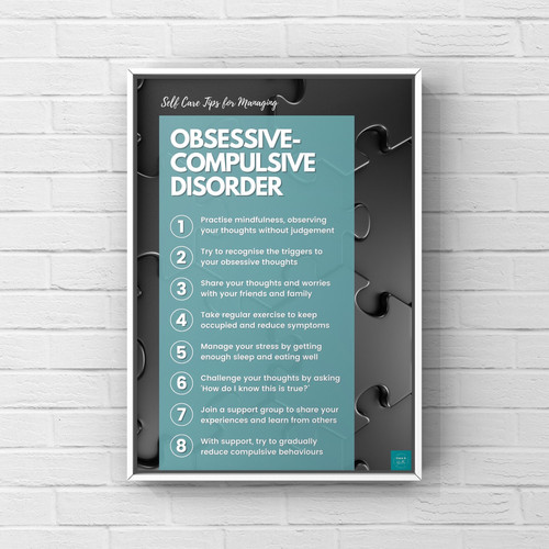 Self Care Tips for Managing OCD Poster | Digital Download | Coco & Bella