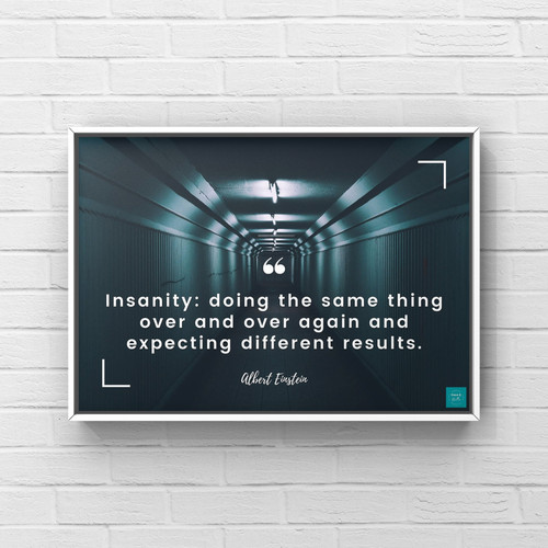 Insanity Quote Poster | Digital Download | Coco & Bella
