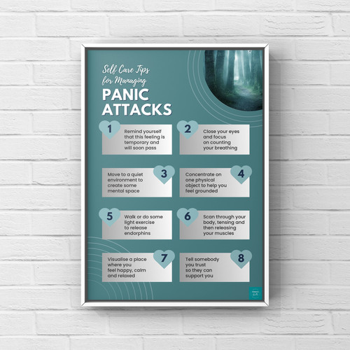 Self Care Tips for Managing Panic Attacks Poster | Digital Download ...
