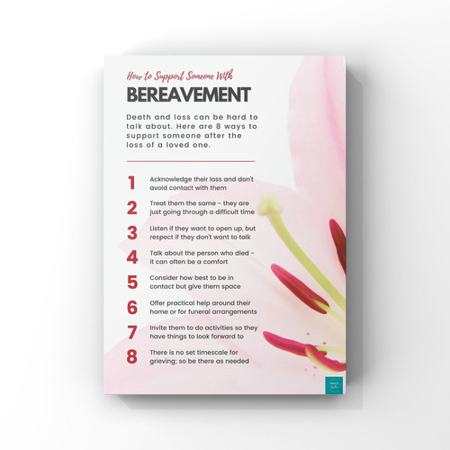 How to Support Someone With Bereavement Poster | Print | Coco & Bella