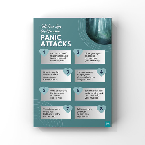 Self Care Tips for Managing Panic Attacks Poster | Print | Coco & Bella