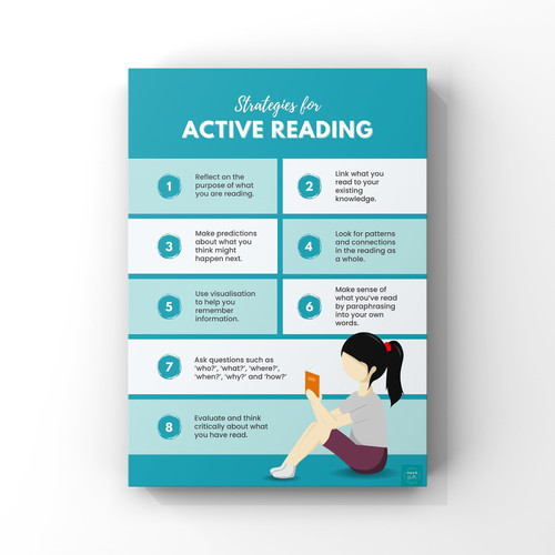 Active Reading Skills Poster | Digital Download | Coco & Bella