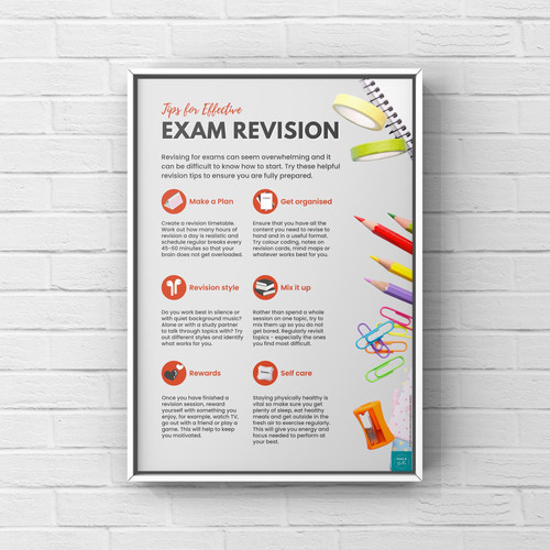 Exam Revision Tips Poster | Print | Coco & Bella