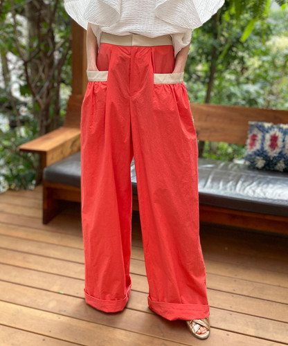 Dump washer wide pants | FLUMOR