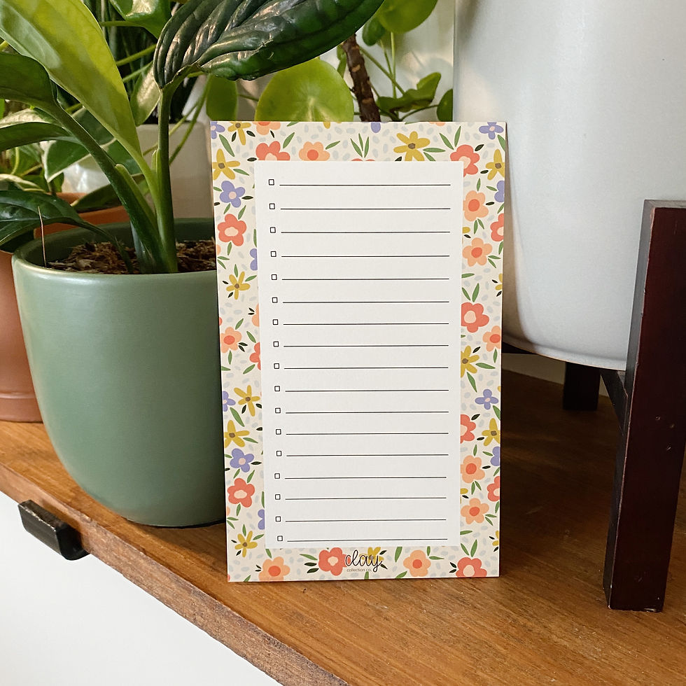 Retro Daisy List | Notepad | Clay Collection Co.