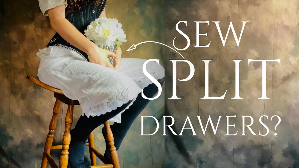 How to Sew Edwardian Split Drawers