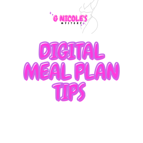 DIGITAL MEAL PLAN | Made By G. Nicole