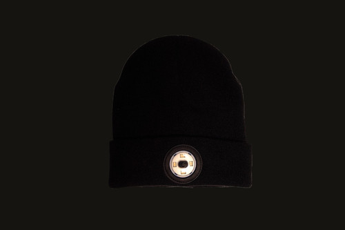 Beanie in Black – Hat Head Torch with 150 Lumen Rechargeable LED Light ...