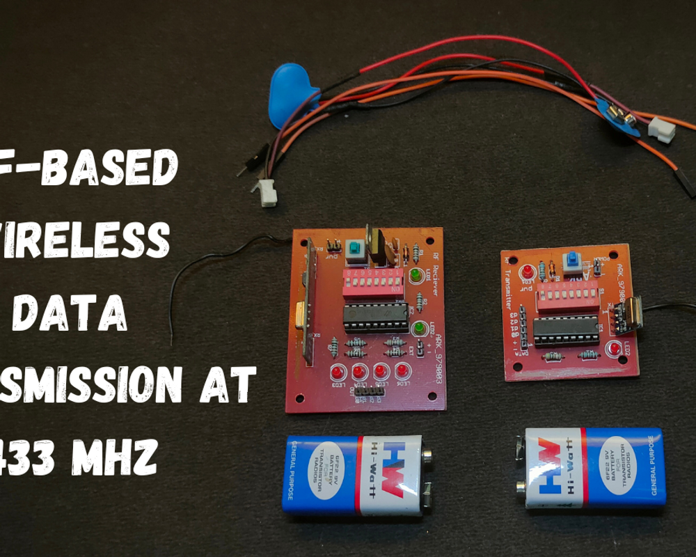 RF Transceiver based Data Transmission at 433 MHz | LearnElectronics