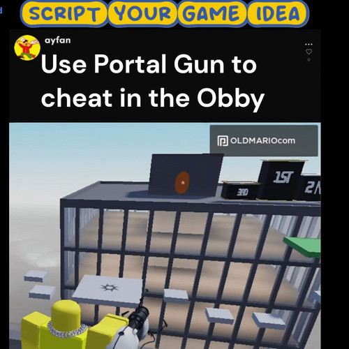 Roblox - Obby - Portal Gun | OLDMARIO.COM
