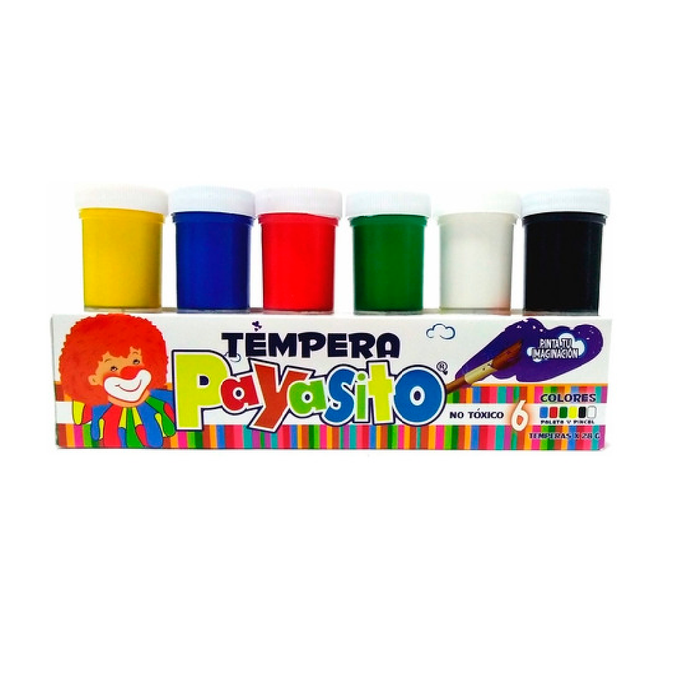 Caja de temperas payasito | My Site