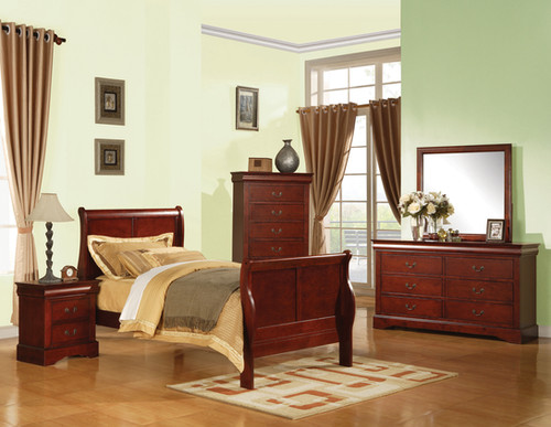 CRW-3850 TWIN-BED CHEST AND NIGHSTAND | The Furniture Warehouse