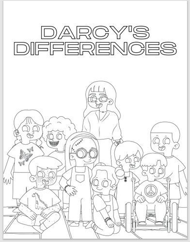 Darcy's Differences Coloring Sheet | Writing For Represen