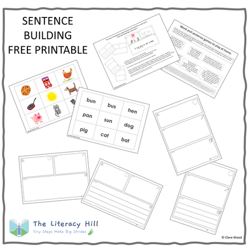 First Sentences Freebie | The Literacy Hill