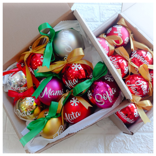 Caja de esferas de navidad | Ekeko Diseños