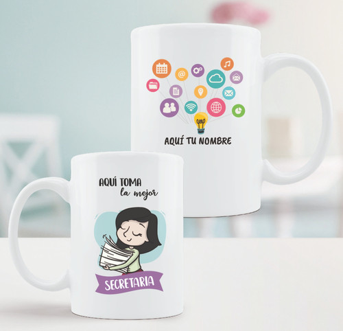 Taza para regalo especial para secretarias | Ekeko Diseños