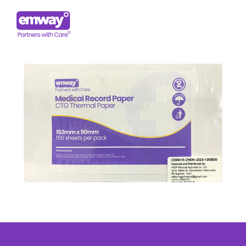 152mm x 90mm x 150sh Emway® CTG Fetal Monitor Paper | MGP Medical Supplies