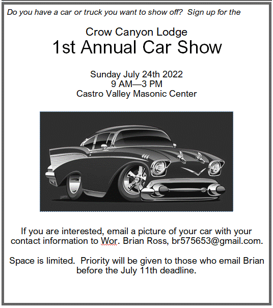 1st Annual Car Show
