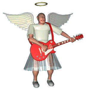 3D animated Fender guitars | Violin and drum kit gif animations