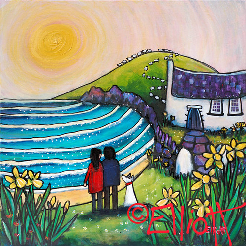 Mwnt Daffodils | Helen Elliott Art