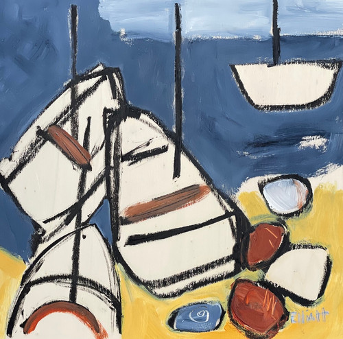 wait for the tide | Helen Elliott Art