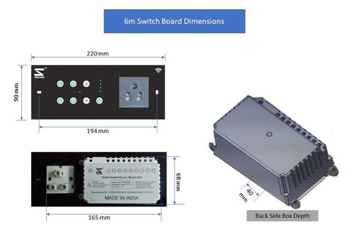WiFi Smart Switch Board with Smart Switches, Smart Fan Control, Smart ...