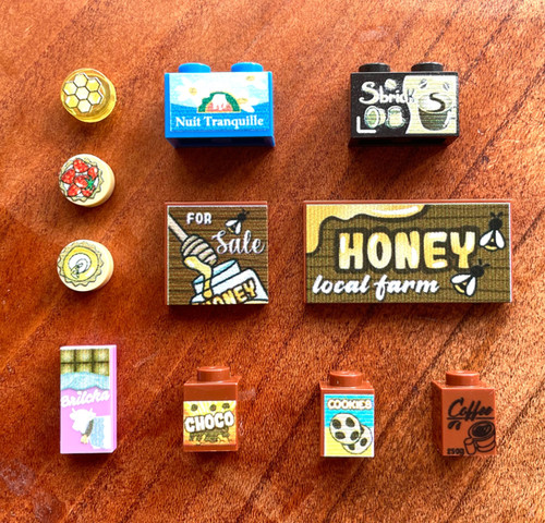 Klemmbaustein Einzelteile-Set "Honig" | Penny Bricks